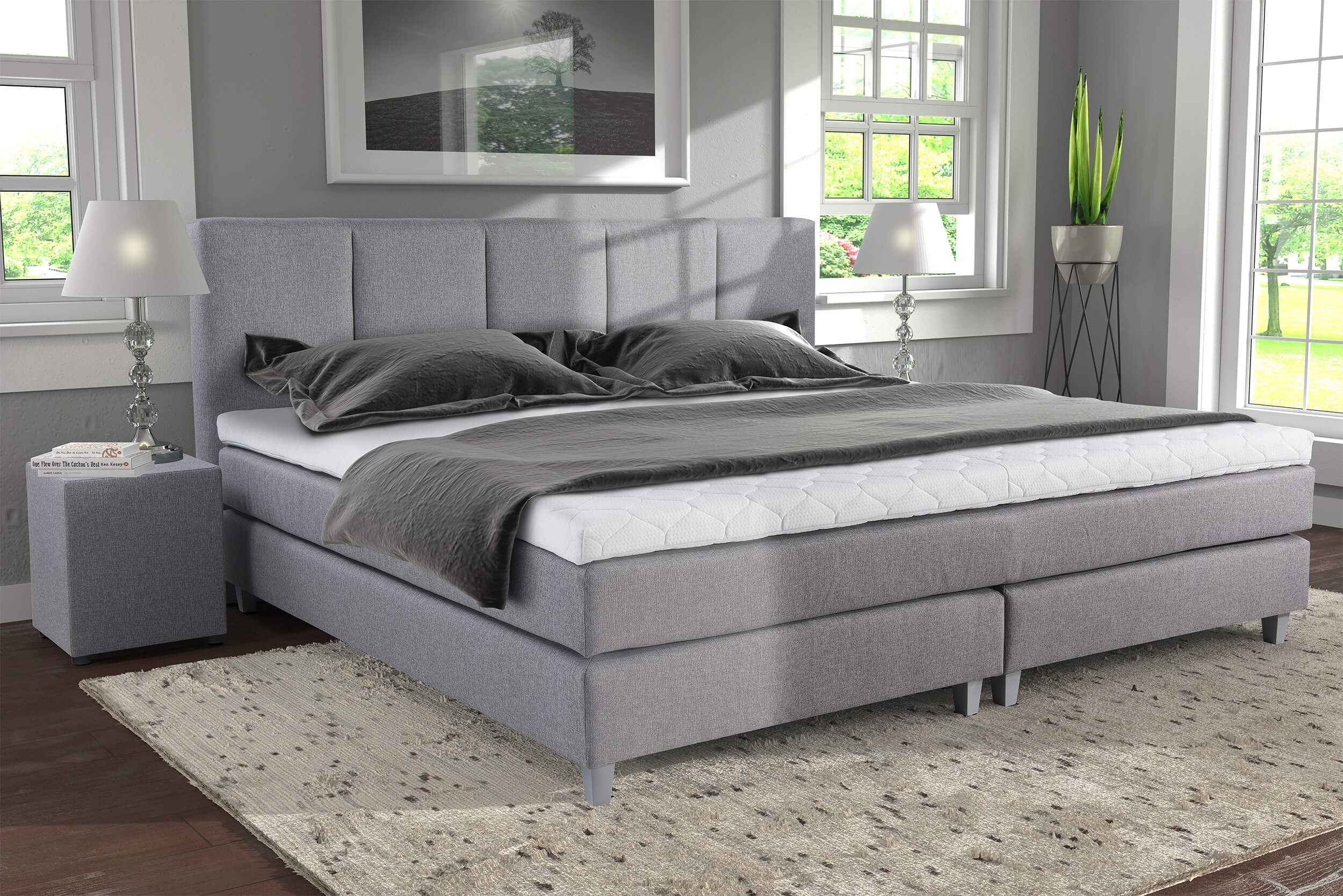 Vorschau: BR Boxspringbett Basic "Family" 240 x 220 cm